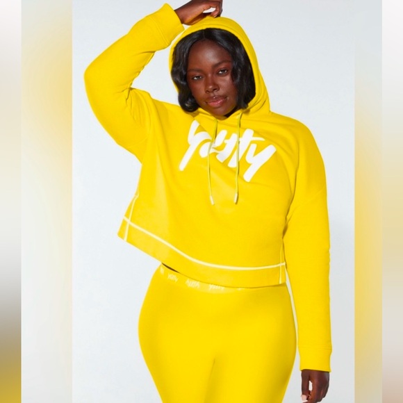 YITTY | Tops | Yitty Fabletics Yellow Major Label Ep Hoodie Boxy ...